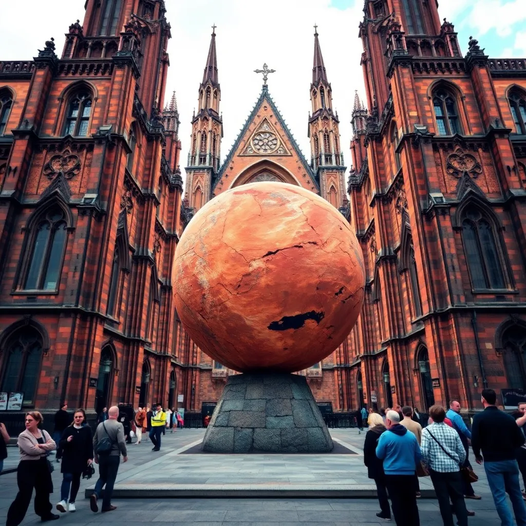 Lichfield Cathedral Hosts 'Mars' Sculpture, Inspiring Awe & Community ...